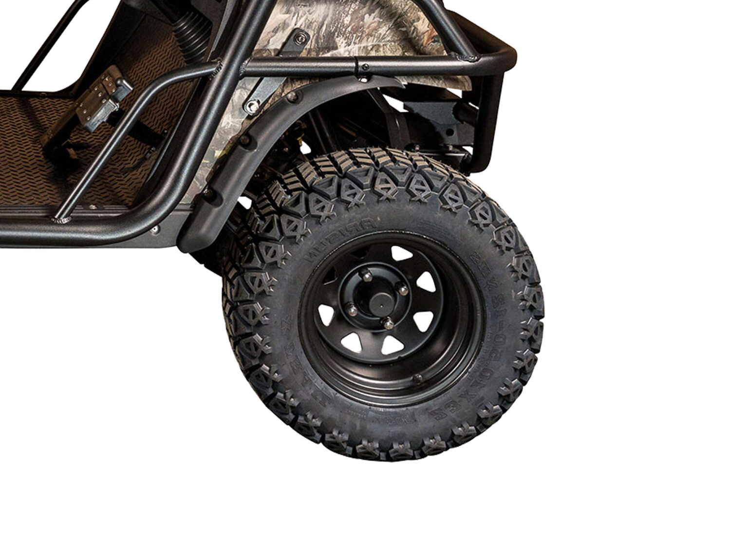 12" Black Steel Wheel - GOLFCARTS.COM